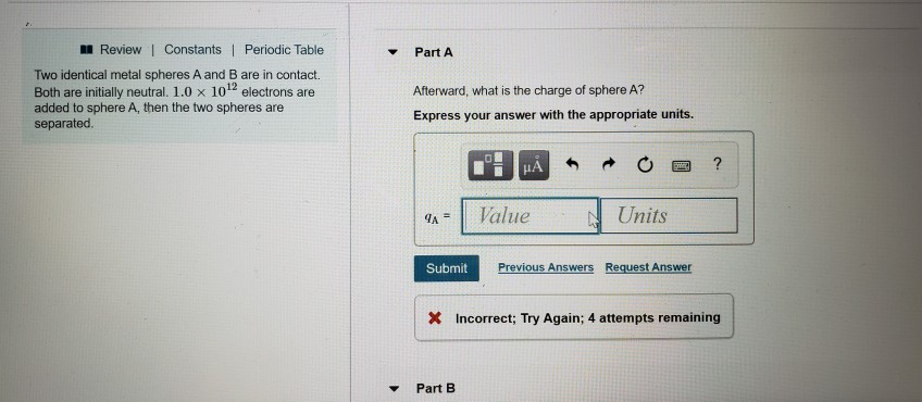 Solved Review | Constants | Periodic Table Part A Two | Chegg.com