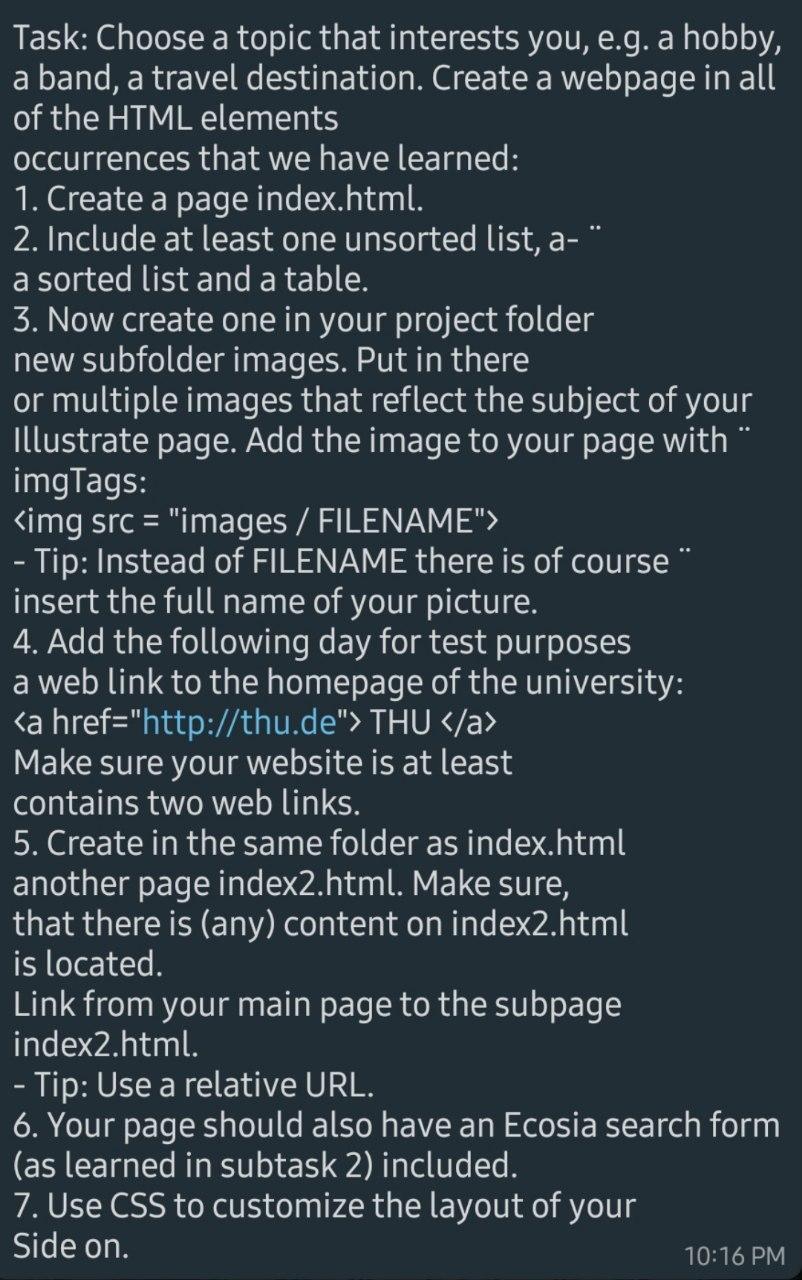 Solved Task: Choose a topic that interests you, e.g. a | Chegg.com