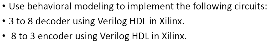 Solved • Use behavioral modeling to implement the following | Chegg.com