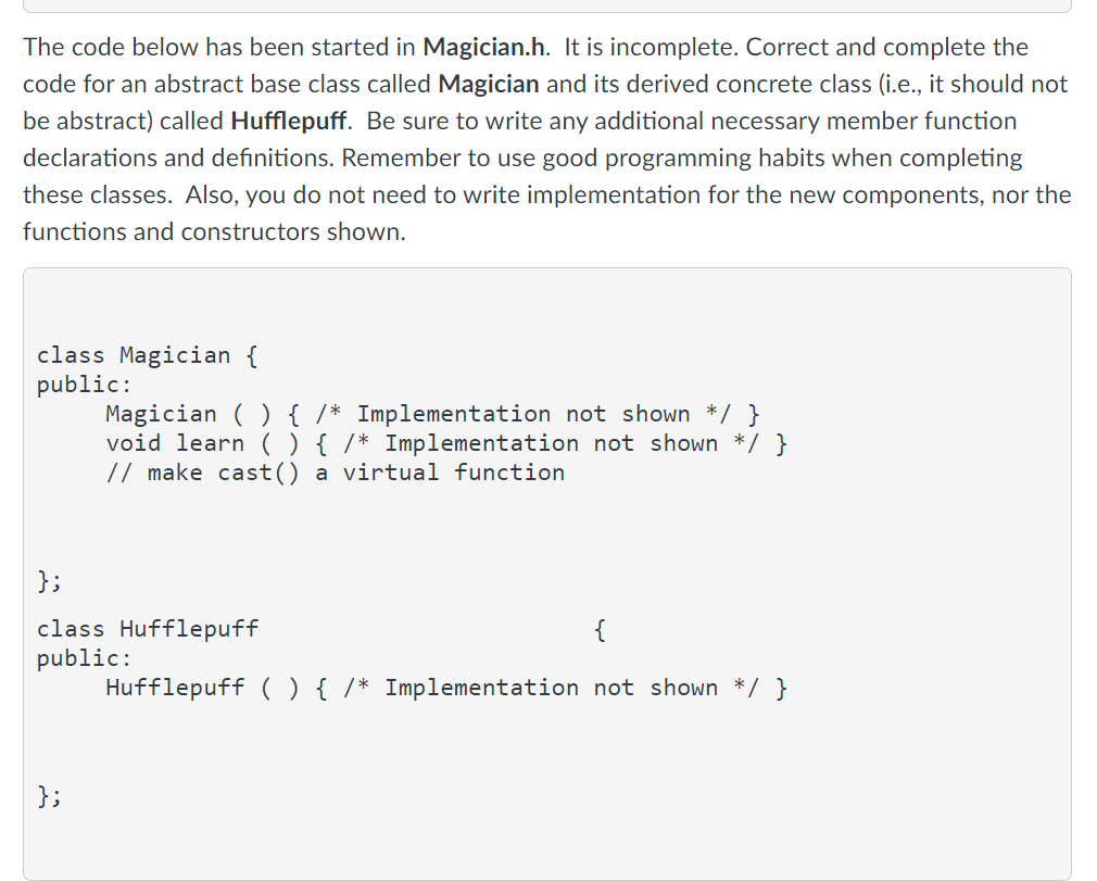 Solved You are given this main.cpp file to work with: | Chegg.com