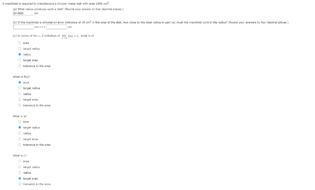 Solved A machinist is required to manufacture a circular | Chegg.com