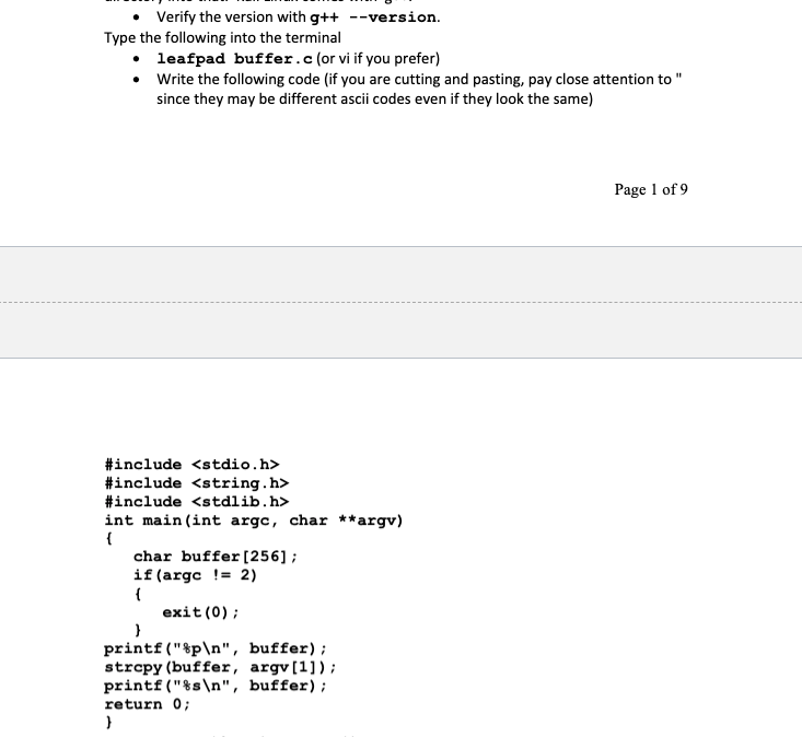 Goal: Understand the concept of Buffer Overflows, | Chegg.com