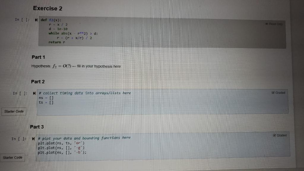 Lab: Runtime Complexity : # remember to evaluate this | Chegg.com