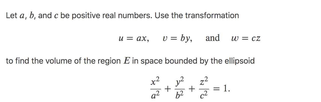 Solved Let a, b, and c be positive real numbers. Use the | Chegg.com