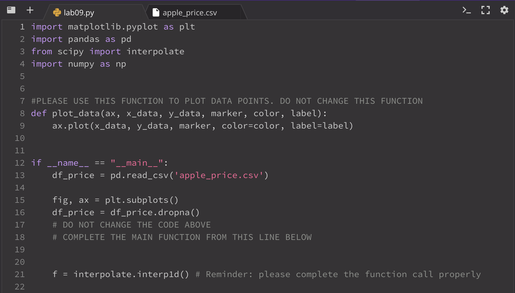 Solved Task You are running a fruit shop and you would like | Chegg.com