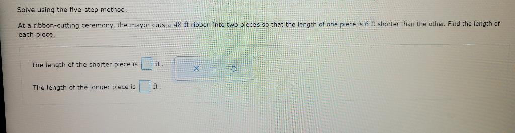 Solved Solve using the five-step method. At a ribbon-cutting | Chegg.com