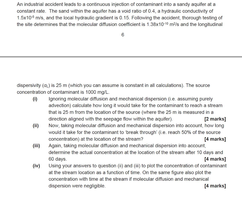 Solved An industrial accident leads to a continuous | Chegg.com