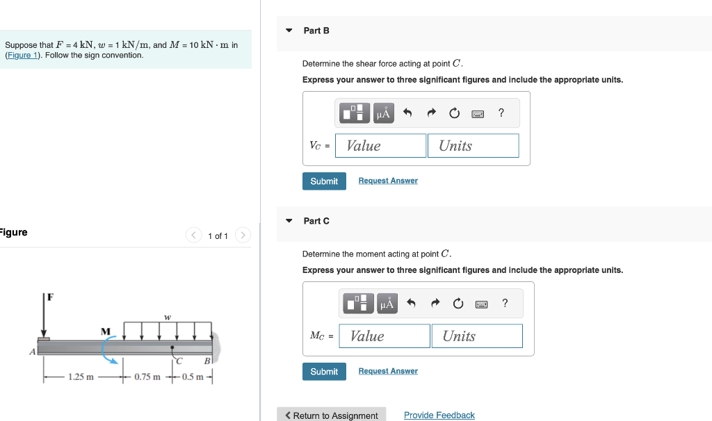 Solved Suppose that F=4kN,w=1kN/m, and M=10kN⋅m in . Follow | Chegg.com