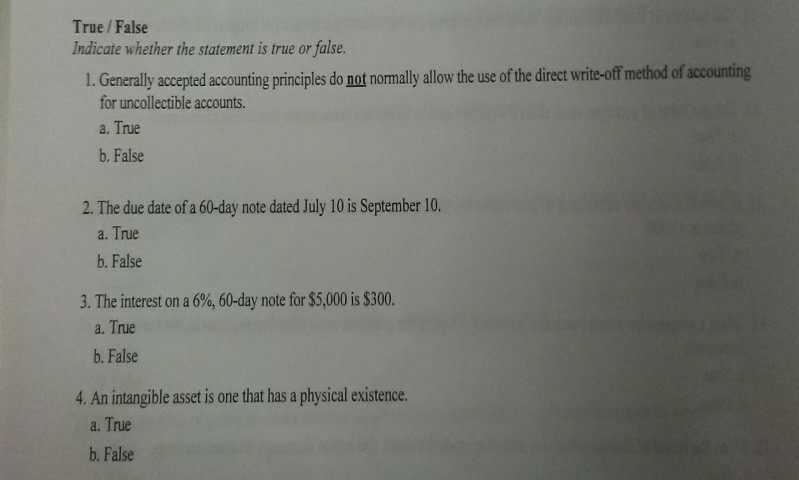 Solved True/False Indicate whether the statement is true or | Chegg.com