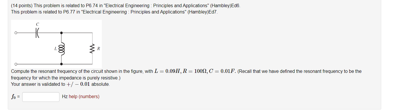 Solved (14 ﻿points) ﻿This problem is ﻿related to P6.74 in | Chegg.com