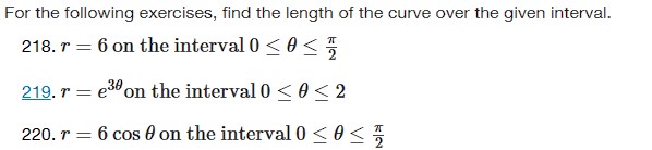 Solved For the following exercises, find the length of the | Chegg.com