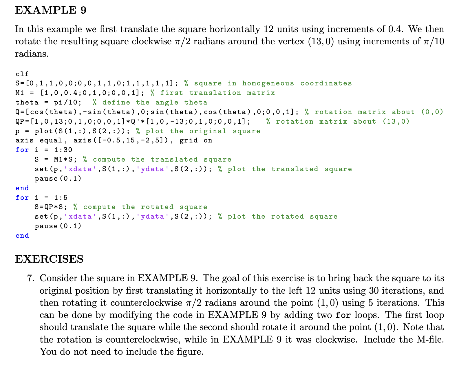 Solved Example 9In this example we first translate the | Chegg.com