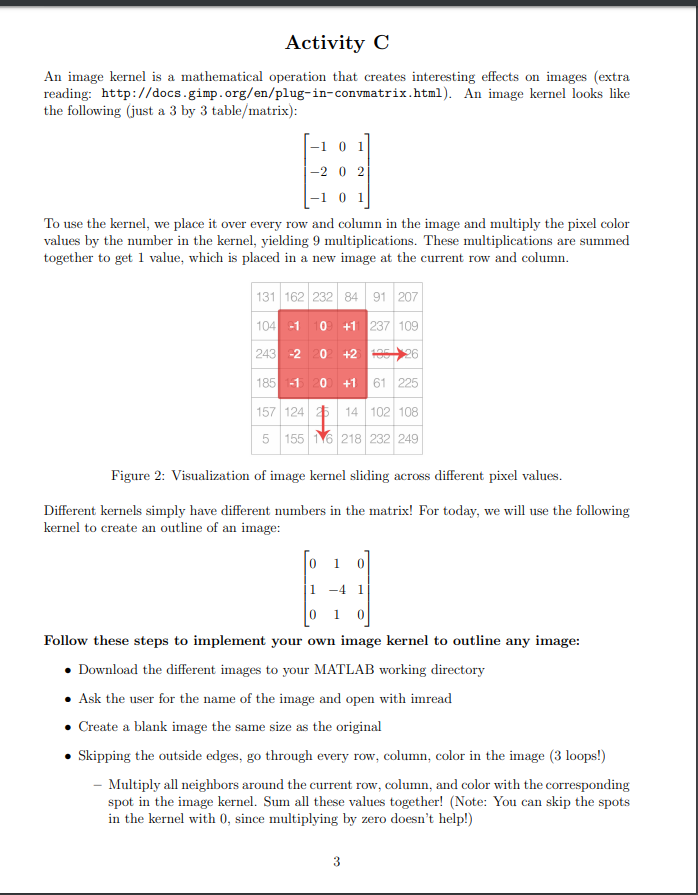 COP2271 MATLAB Images and Thresholding Activity B | Chegg.com