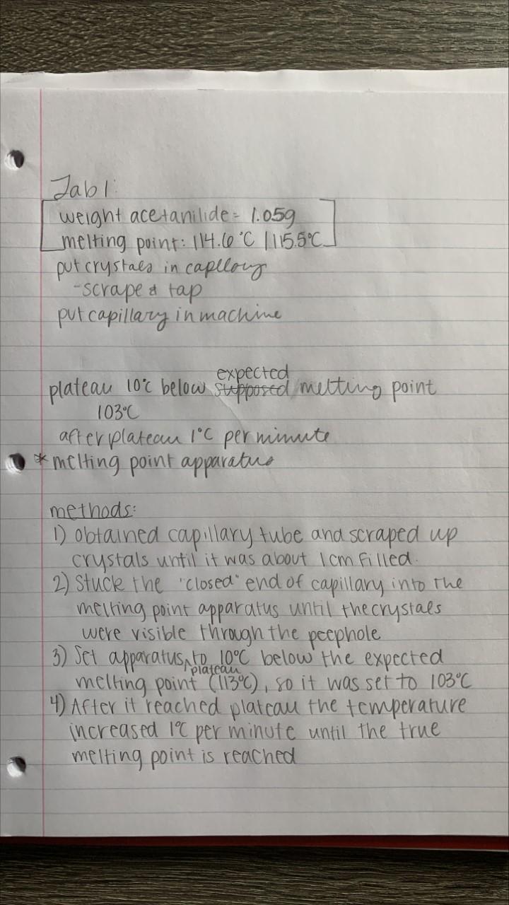 Solved CHM 261 Experiment 1 Recrystallization and Melting | Chegg.com