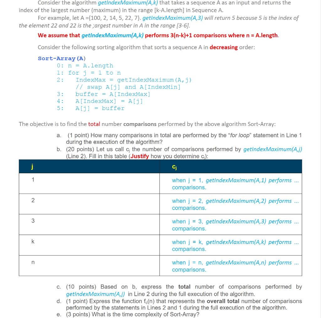 Solved index of the largest number (maximum) in the range | Chegg.com