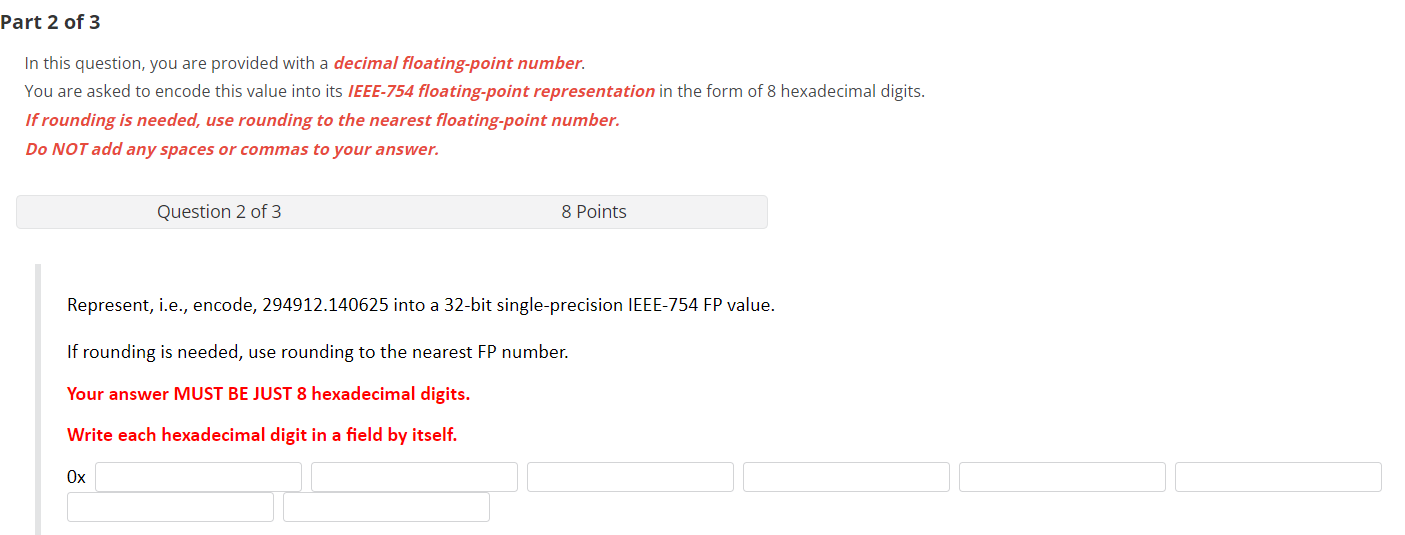 Solved In this question, you are provided with a decimal | Chegg.com