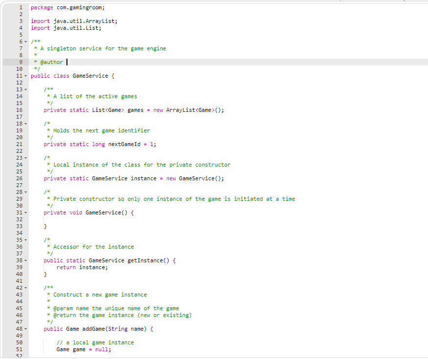 I need help implementing the Software Design Pattern | Chegg.com