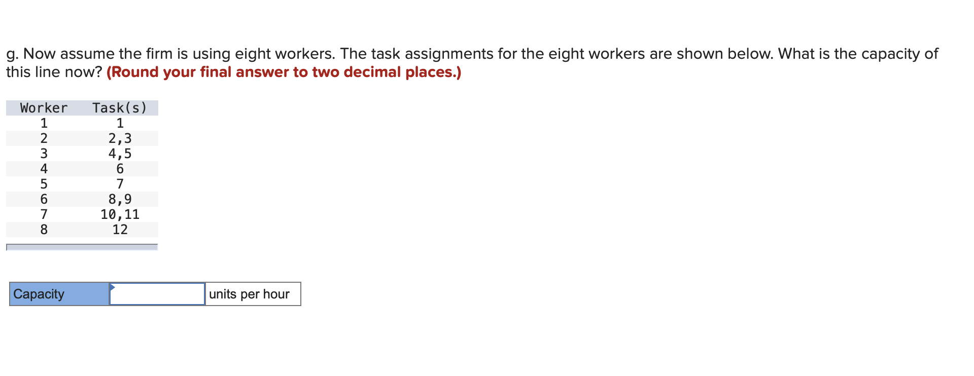 Solved Consider the following tasks that must be assigned to | Chegg.com