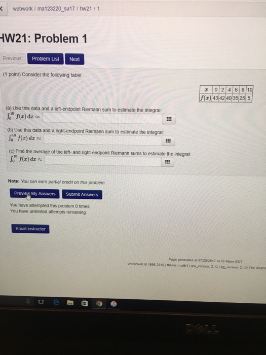 Solved Consider the following table: (a) Use this data and | Chegg.com
