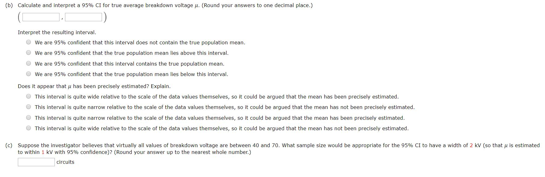 Solved The alternating current (AC) breakdown voltage of an | Chegg.com