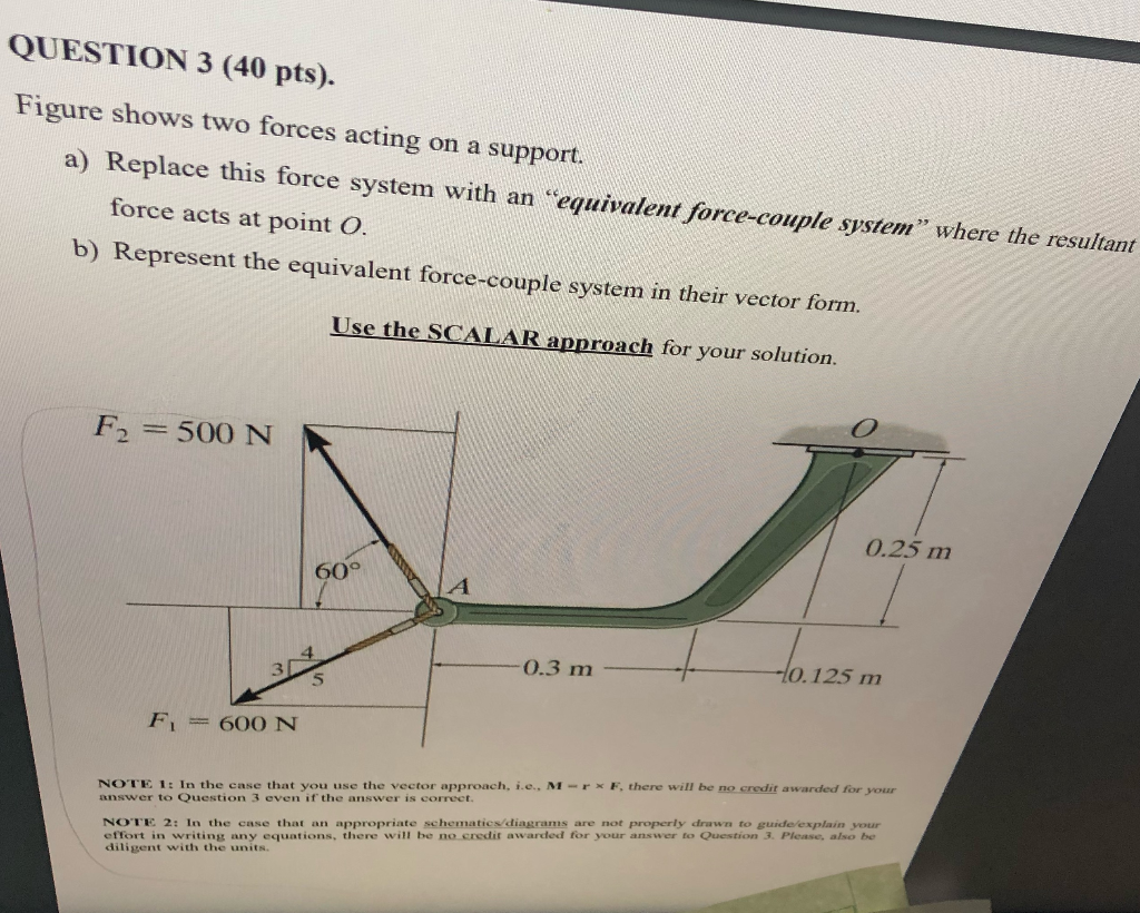 Solved QUESTION 3 (40 pts). Figure shows two forces acting | Chegg.com