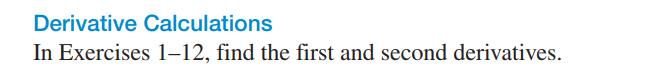 Solved Derivative Calculations In Exercises 1-12, find the | Chegg.com
