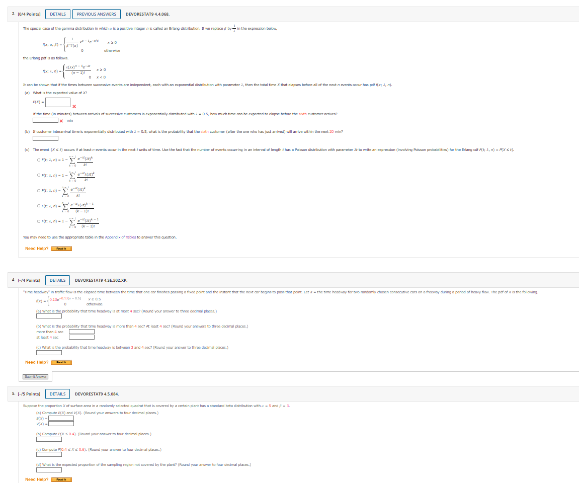 3. [0/4 Points] DETAILS PREVIOUS ANSWERS DEVORESTAT9 | Chegg.com
