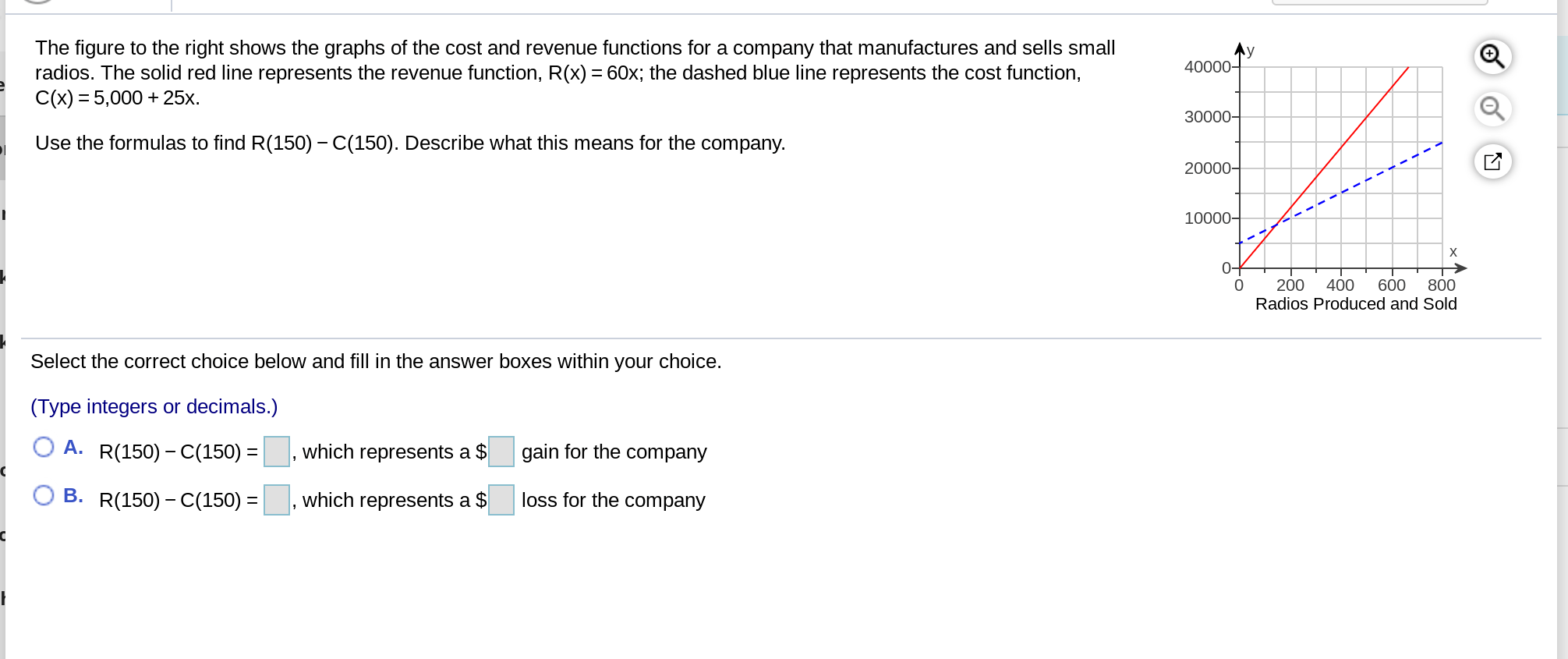 Solved у 40000- The figure to the right shows the graphs of | Chegg.com