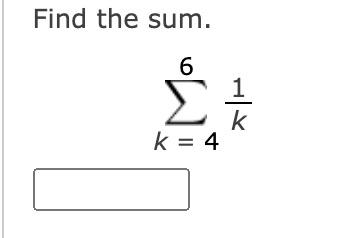 Solved Find the sum. ∑k=610kFind the sum. ∑k=18k2Find the | Chegg.com