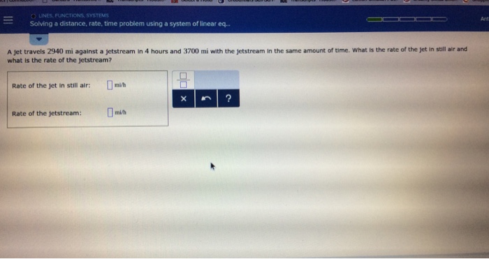Solved Ines Functions Systems Solving A Distance Rate Time