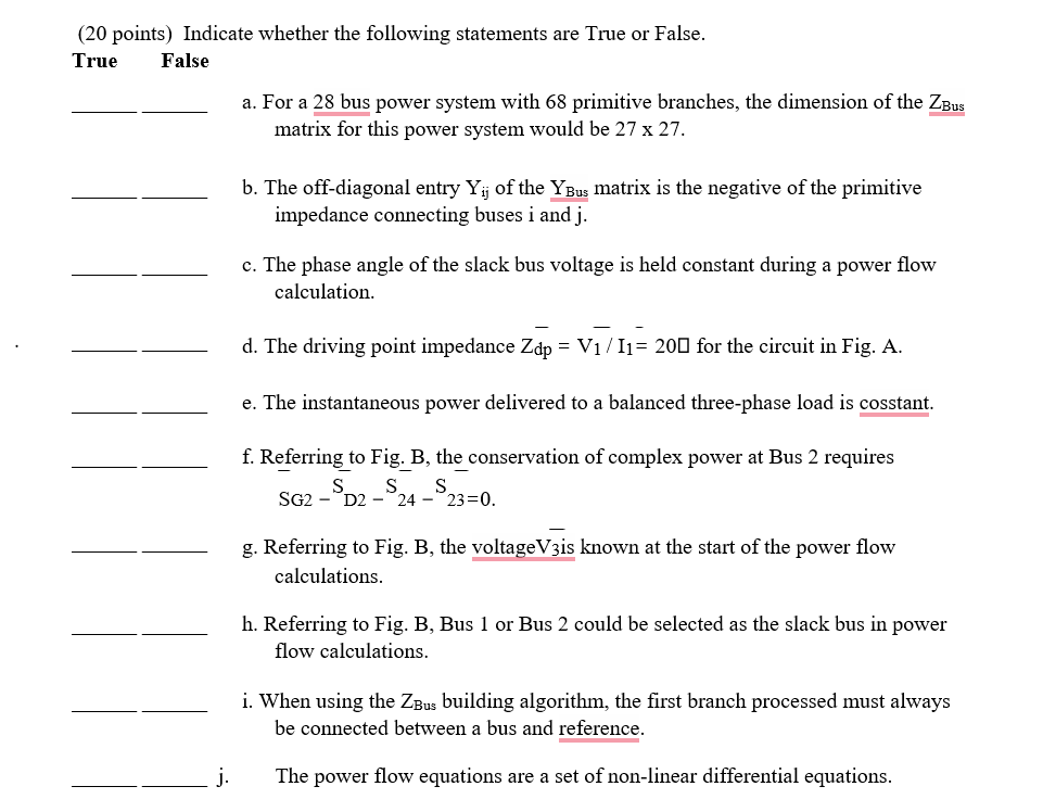 Solved a. For a 28 bus power system with 68 primitive | Chegg.com