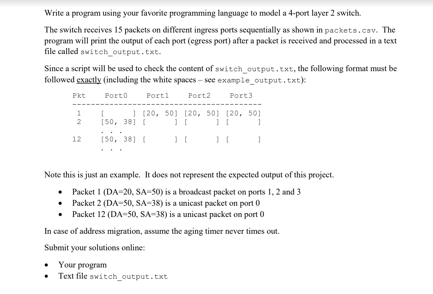 Solved Write a program using your favorite programming | Chegg.com