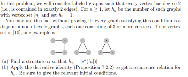 Solved In this problem, we will consider labeled graphs such | Chegg.com