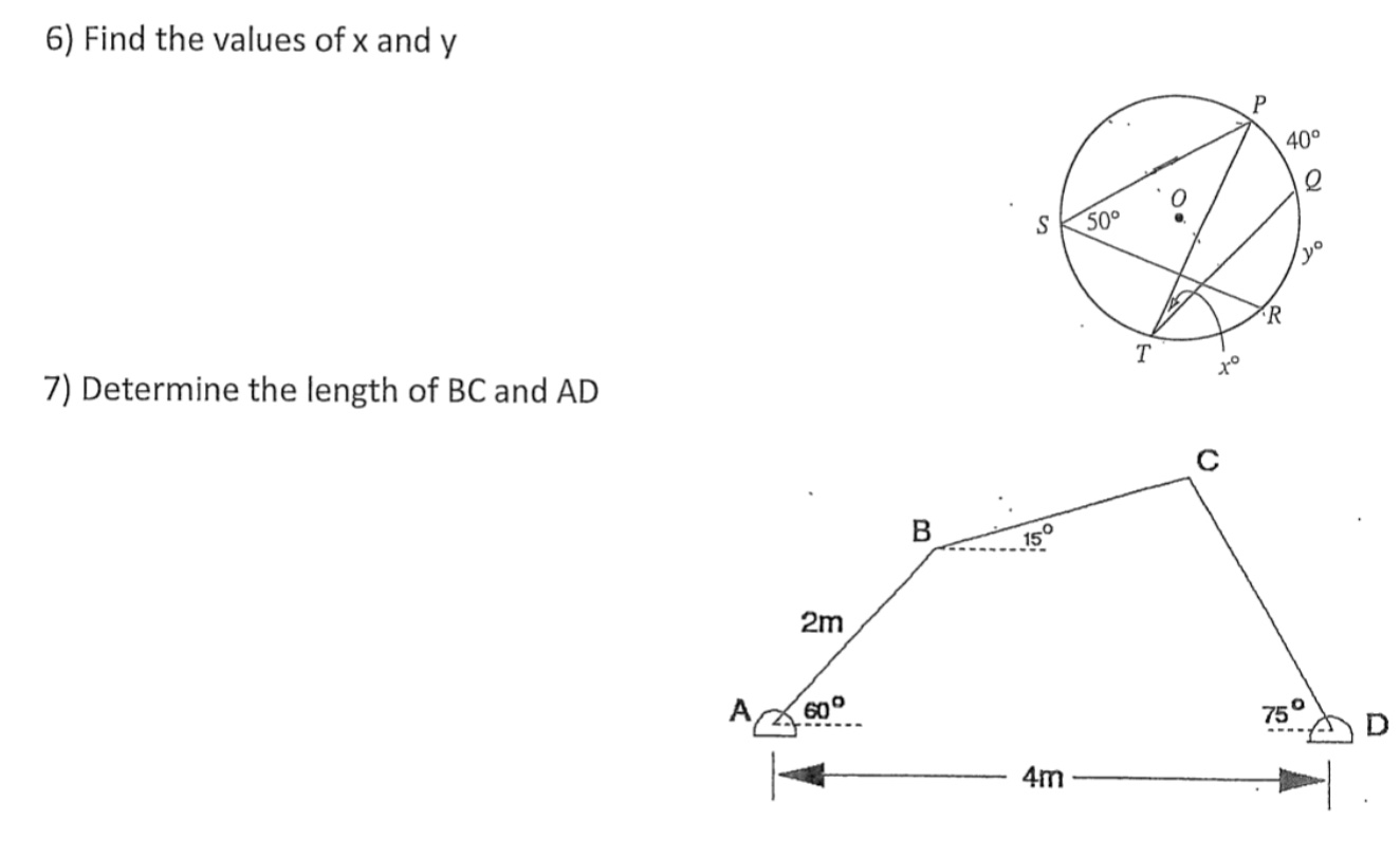 Solved Find the values of x ﻿and yDetermine the length of BC | Chegg.com