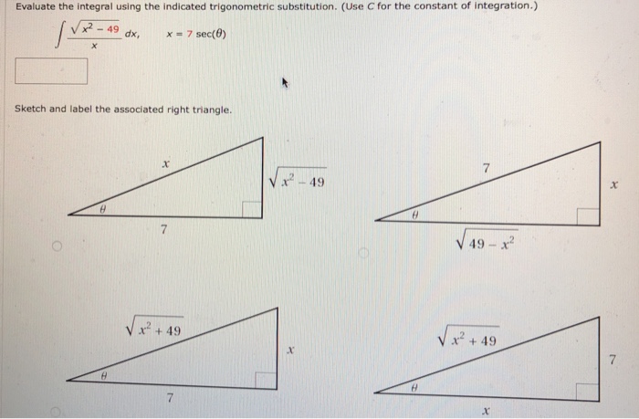 Solved Evaluate The Integral Using The Indicated 