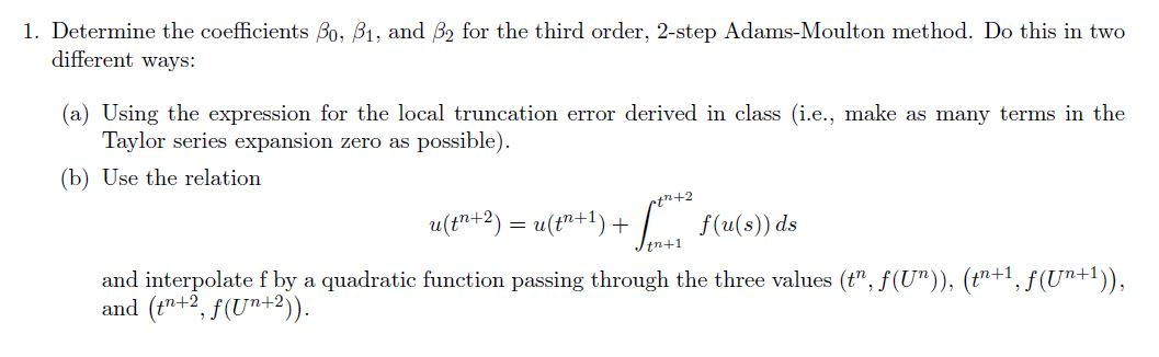NOTE: • Subject: Numerical Methods for Ordinary | Chegg.com