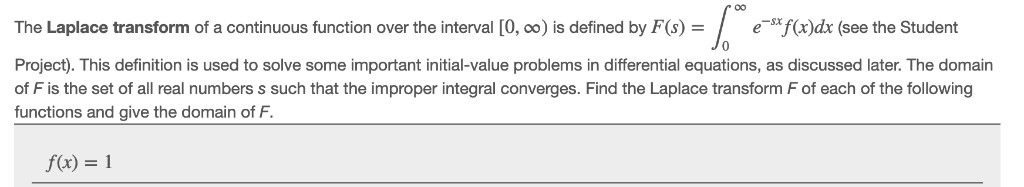 Solved What is the work and answer for the Laplace | Chegg.com