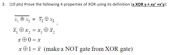 Solved Please prove each of the 4 ﻿following properties. | Chegg.com