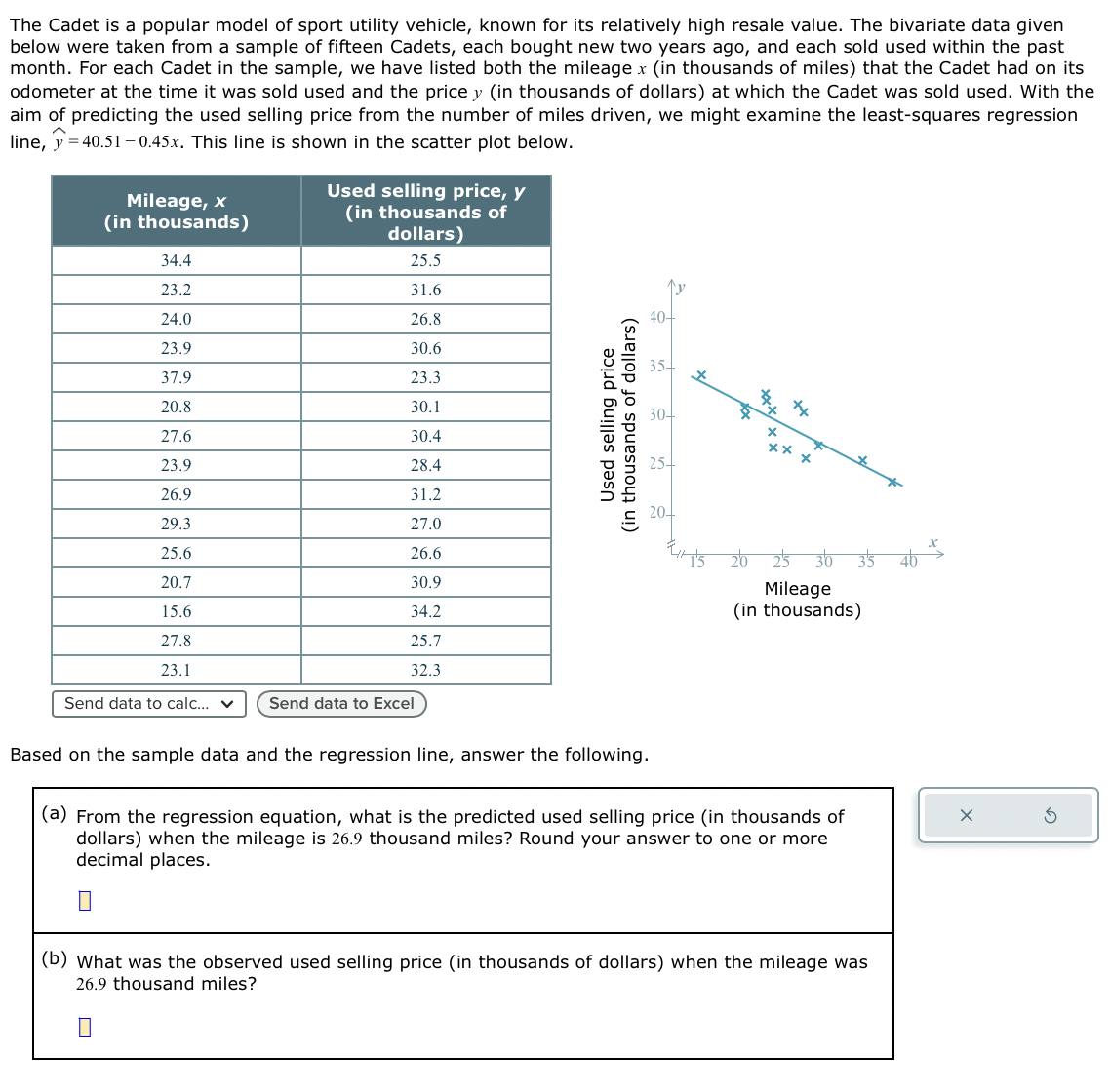 Solved The Cadet is a popular model of sport utility | Chegg.com