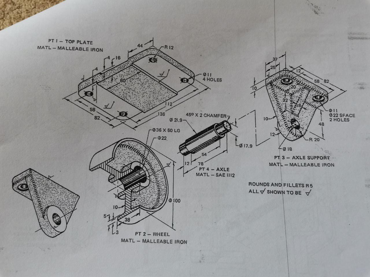 Solved Draw a front section of the assembly figure, with an | Chegg.com