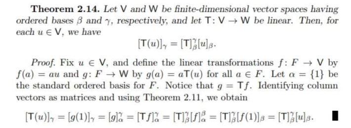 Solved Theorem 2.14. Let V and W be finite-dimensional | Chegg.com