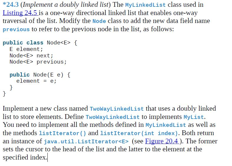 This is Java Programming question listing 24.5 1 | Chegg.com