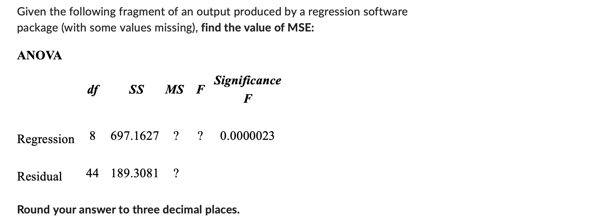 Solved Given the following fragment of an output produced by | Chegg.com