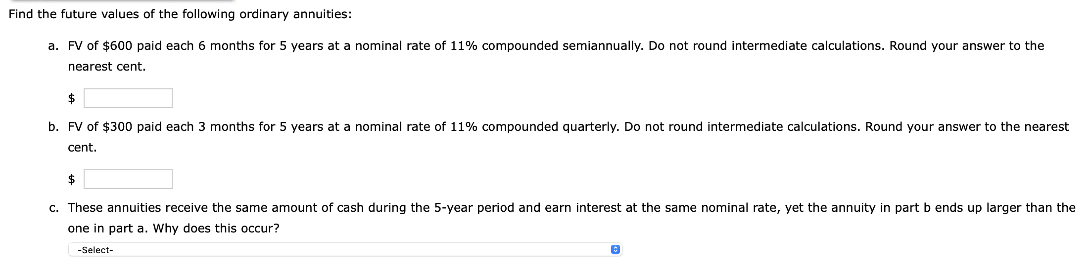 Solved Find the future values of the following ordinary | Chegg.com