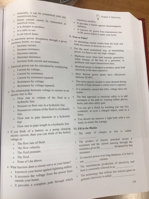 Solved An insignificant amount 50-70% A power flow of water | Chegg.com