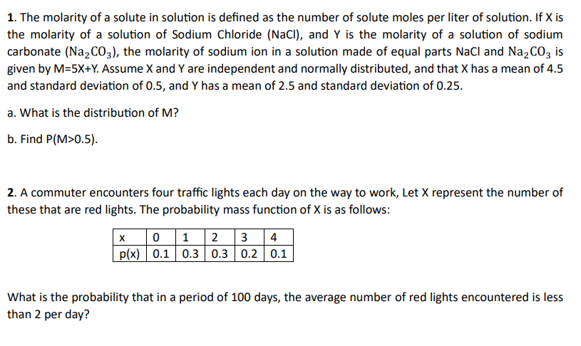 Solved The molarity of a solute in solution is defined as | Chegg.com