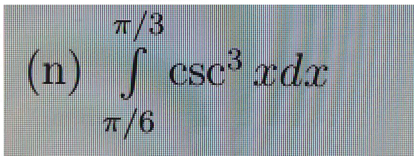 Solved ∫π6π3csc3xdx | Chegg.com