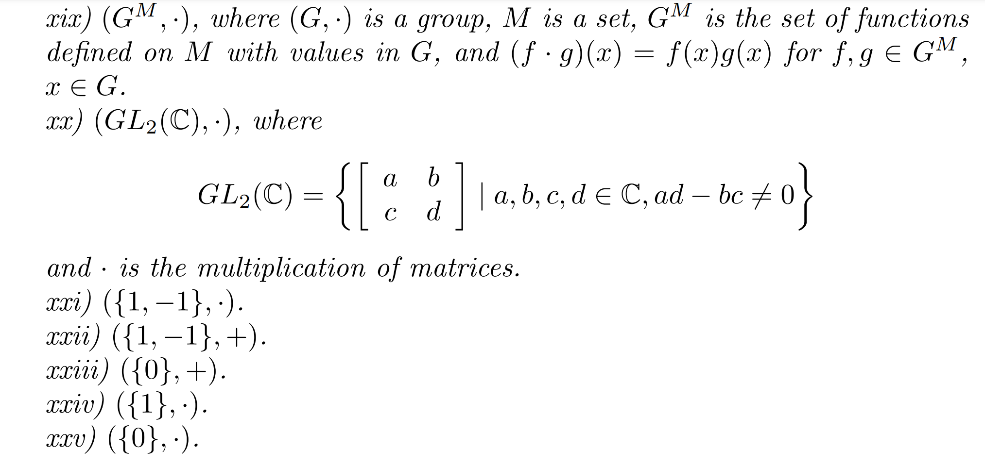 Solved Exercise 1.4.5 Which of the following are groups: i) | Chegg.com