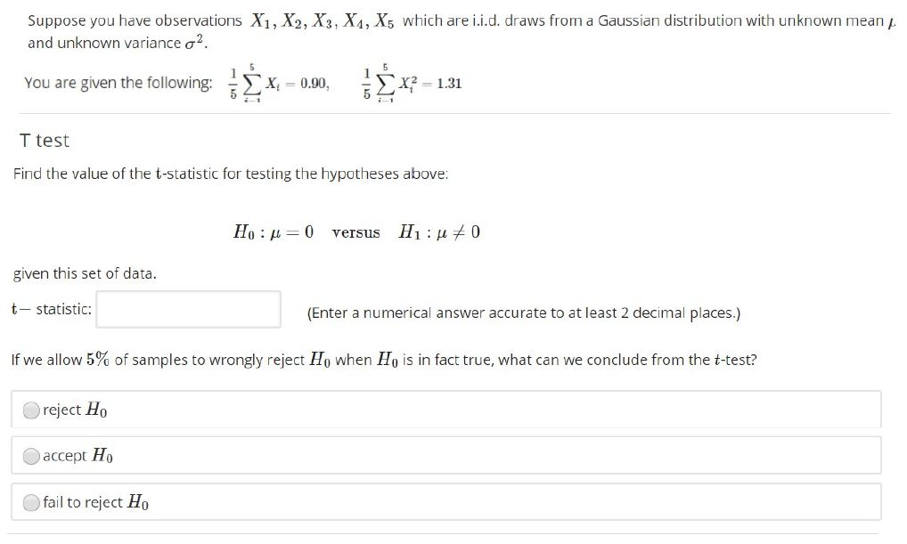 Solved Suppose you have observations X1, X2, X3, X4, X5 | Chegg.com