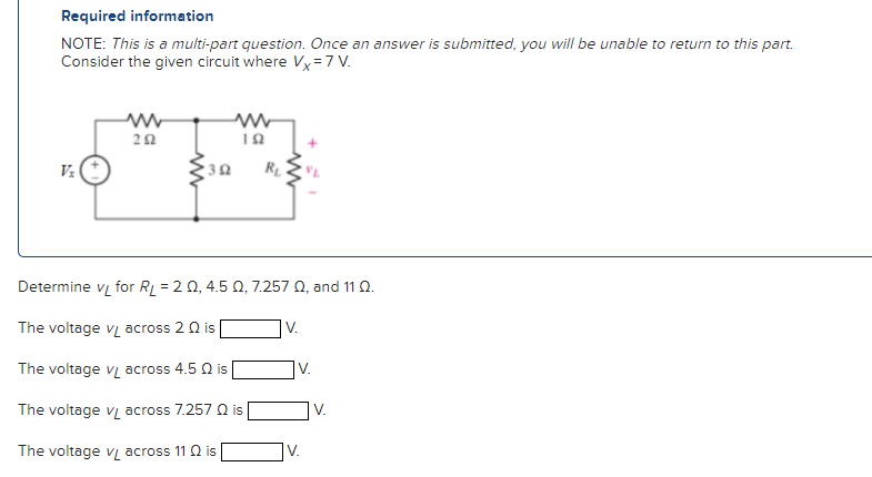 Solved Required information NOTE: This is a multi-part | Chegg.com